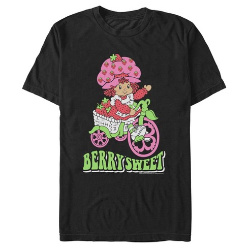 Men's Strawberry Shortcake Berry On A Cart T-shirt - Black - 3x Large ...