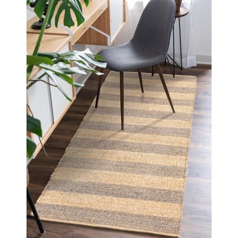 Unique Loom 2' 2 X 6' 1 Braided Jute Runner Rug : Target