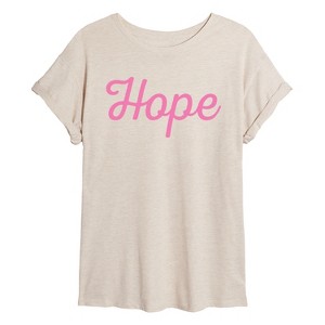 Women's - Instant Message - Hope Oversized Graphic T-Shirt : Target