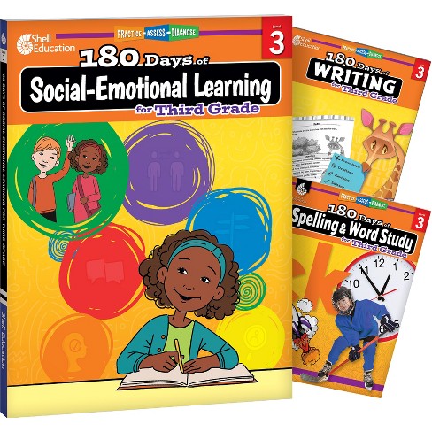 Shell Education 180 Days Social-emotional Learning, Writing, & Spelling ...