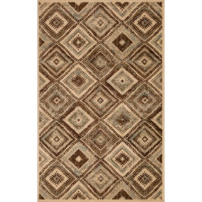Farmhouse Rustic Diamonds Living Room Bedroom Entryway Indoor Area Rug ...