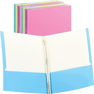 Smead 10-pocket Subject Folder, Letter Size, Assorted Colors,2 Per Pack ...