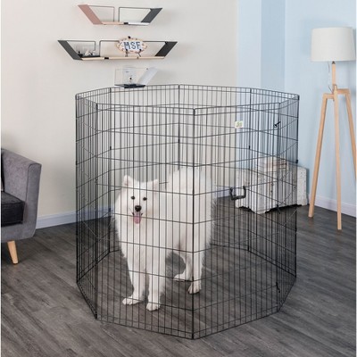 Yaheetech Heavy Duty 16 Panel Pet Playpen Dog Exercise Pen Black : Target