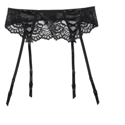 Adore Me Women's Tiana Garter Lingerie 3x / Jet Black. : Target