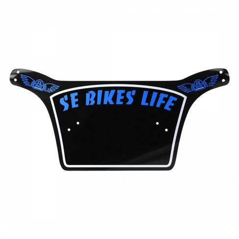 Se Bikes Life Number Plate Black/white/blue 10inx19.75in : Target