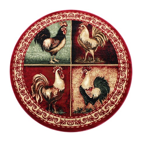 Masada Rugs Rooster Design Area Rug - Design L379 : Target