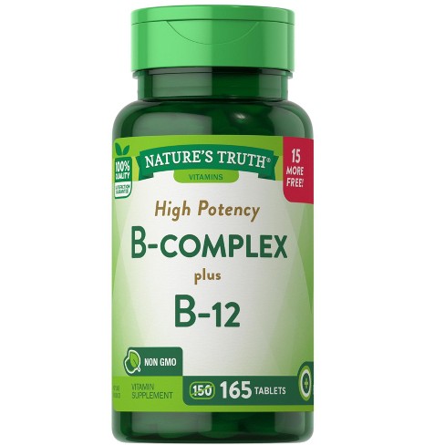 Nature's Truth Vitamin B Complex With B12 | 165 Tablets : Target