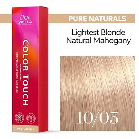 Wella Color Touch Ammonia-free Hair Color Dye - 10/05 (10nrv) Lightest ...