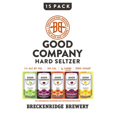 Breckenridge Good Company Hard Seltzer - 15pk/12 Fl Oz Can : Target