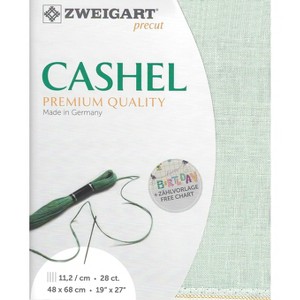 Zweigart Precut Cashel 28 count Sapphire Green 3281/6125 : Target