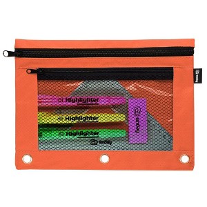 Enday Pencil Pouch for 3-Ring Binder, Zippered Binder Pencil Pouch ...