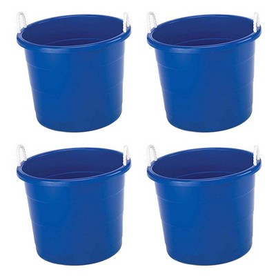 Homz 17-gallon Plastic Multipurpose Utility Storage Bucket Tub With ...