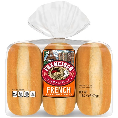 Francisco Sweet French Sandwich Rolls - 1lbs/6ct : Target