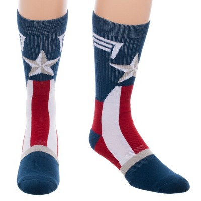 Marvel Captain America Suit Up Crew Sock : Target