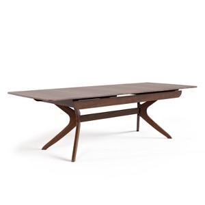 Furniture of America Shelun Iv 102" Mid Century Extendable Dining Table ...