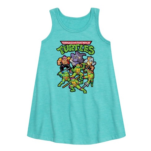 Teenage Mutant Ninja Turtles Pixel Gaming Group - Turquoise - 4t : Target