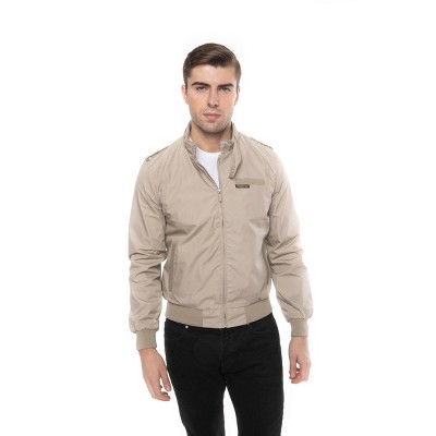 Members Only Men's Original Iconic Racer Jacket - Medium, Khaki : Target