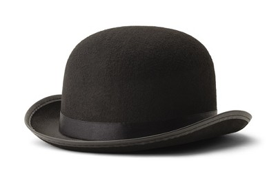 Dress Up America Black Derby Hat - Black Bowler Hat - Adults : Target