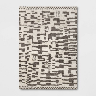 7'x10' Moroccan Shag Tufted Area Rug Cream - Project 62™ : Target