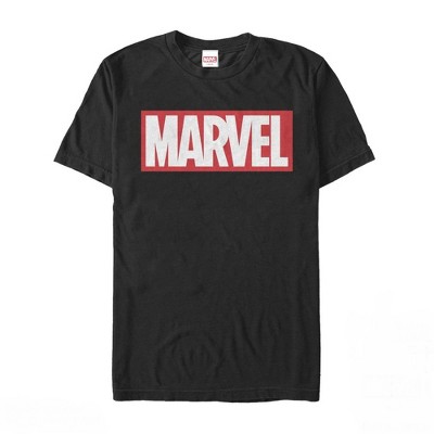 Men's Marvel Classic Bold Logo T-shirt - Black - X Large : Target