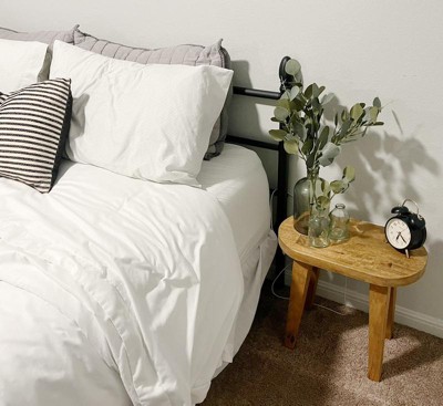 Woodland Tall Carved Wood Table Brown - Threshold™ : Target