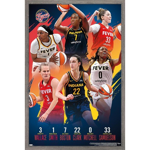 Trends International Wnba Indiana Fever -team 24 Framed Wall Poster ...