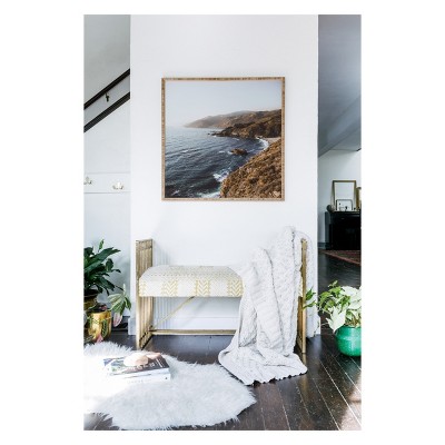 Garrett Lockh The Waves Framed Wall Art Blue - Society6 : Target