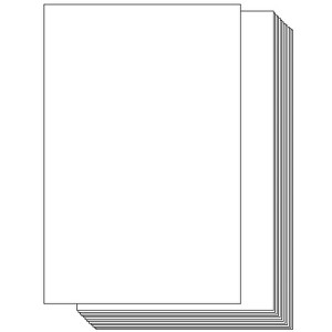 100 Sheets White Cardstock Paper - Ohuhu 11 x 17 Eco-Friendly Cover ...