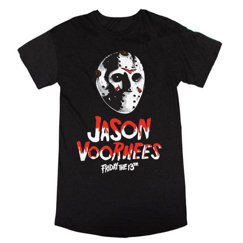 Friday The 13th Jason Voorhees Women's Black Sleep Shirt : Target