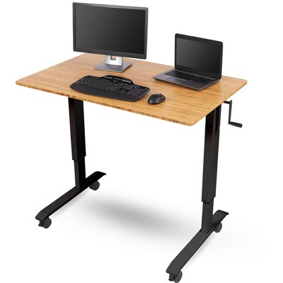 Stand Up Desk Store Crank Adjustable Two Tier Standing Desk With Heavy ...