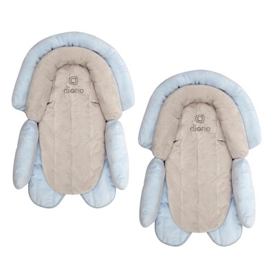 Diono Cuddle Soft 2-pack 2-in-1 Baby Head Neck Body Support Pillow For ...