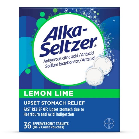 Alka-seltzer Antacid Lemon Lime Tablets - 36ct : Target