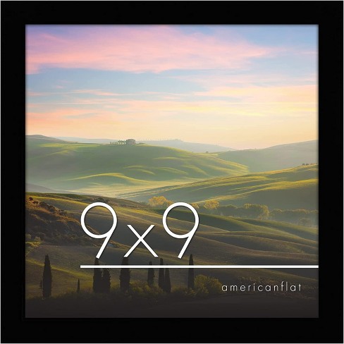 Americanflat 9x9 Picture Frame In Black - Composite Wood With Shatter ...