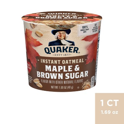 Quaker Express Maple Brown Sugar Oatmeal 1.69oz : Target