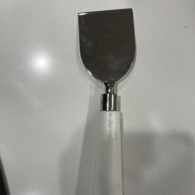 4pk Stainless Steel Cheese Knives Marble White - Threshold™ : Target