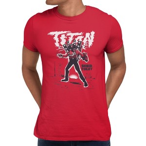 Skibidi Toilet Men's Alliance Amplifier Titan Sound Stance T Shirt ...
