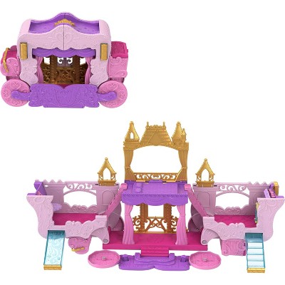 Disney Princess Carriage To Castle Transforming Playset 18pc With ...