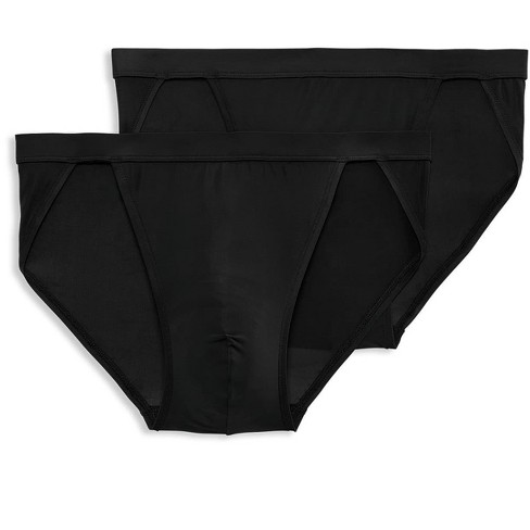 Jockey Men's Elance Microfiber String Bikini - 2 Pack L Black : Target