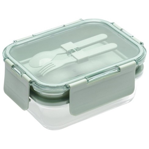 Lexi Home 58.5 Oz. Deluxe 4-in-1 Double Layer Glass Bento Box - Sea ...