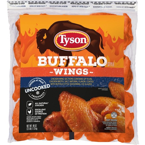 Tyson Buffalo Chicken Wings - Frozen - 2.5lbs : Target