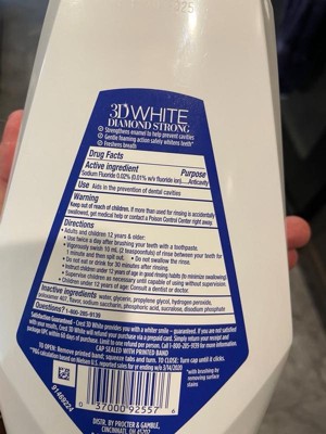 Crest 3d White Diamond Strong Wintermint Mouthwash - 1l : Target