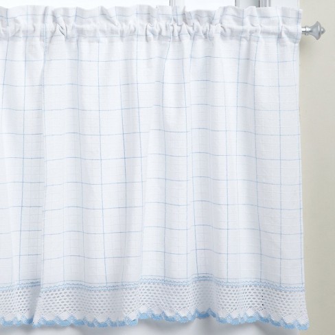 Sweet Home Collection | Adirondack Cotton Kitchen Window Curtains, 36 ...