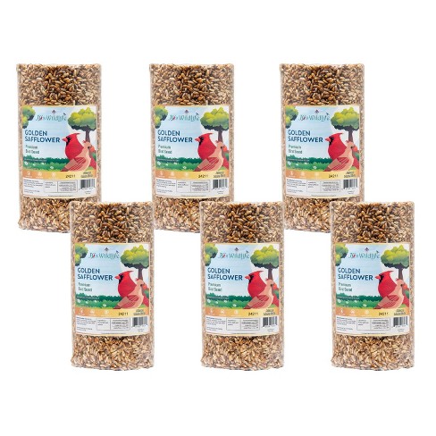 Jcs Wildlife Golden Safflower Premium Bird Seed Small Cylinder (6-pack ...