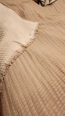 Reversible Textured Cotton Chambray Coverlet - Casaluna™ : Target