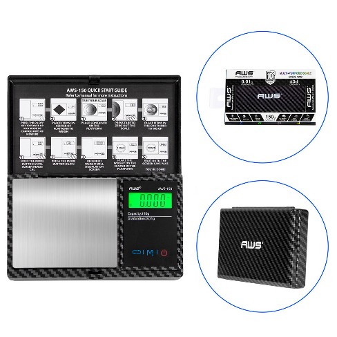 American Weigh Scales Portable Pocket Weight Scale Stainless Steel ...