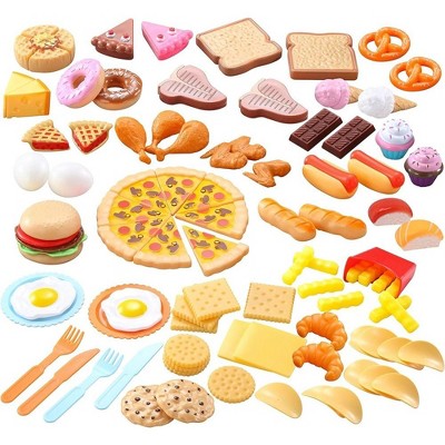 Toy Time Kids' Pretend Play Assorted Food Set - 120pcs : Target