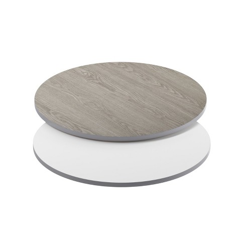 Flash Furniture Glenbrook 36" Round Table Top With White Or Gray ...