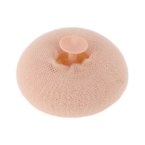 Unique Bargains Bath Shower Loofah Sponge Body Puffs 2.17"x4.53" Pink 1 ...