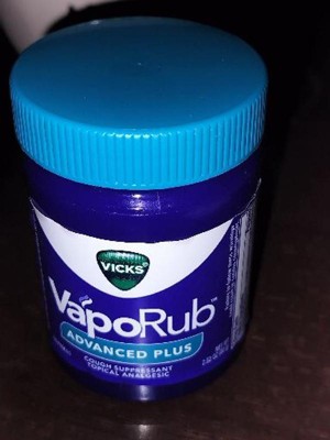 Vicks Vaporub Advanced Plus Cough Suppressant Topical Chest Rub ...