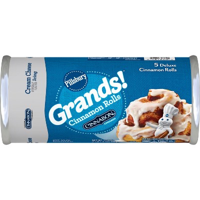 Pillsbury Grands! Cinnamon Rolls With Cream Cheese Icing - 17.5oz/5ct ...